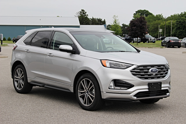 2019 Ford Edge Titanium Ingot Silver, Twin-Scroll 2.0-L EcoBoost ...