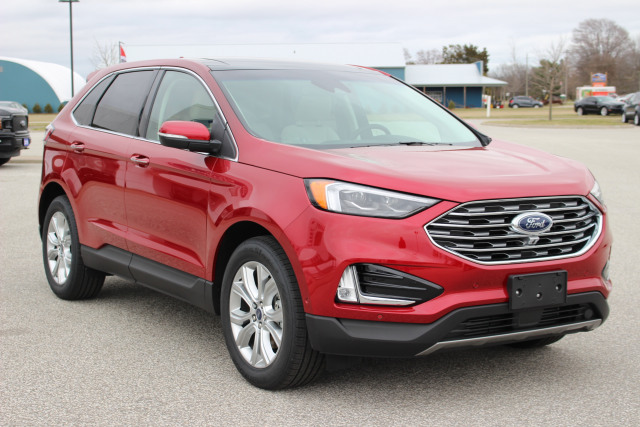 2020 Ford Edge Titanium Rapid Red, Twin-Scroll 2.0L EcoBoost® Engine ...