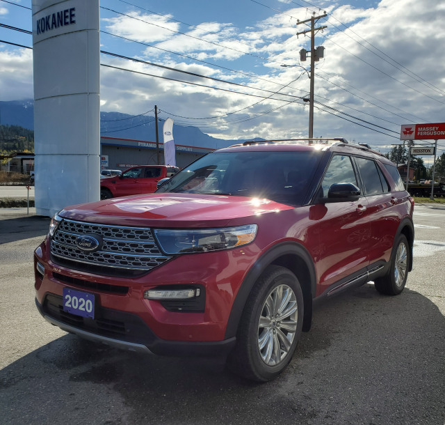 2020 Ford Explorer Limited Rapid Red, 3.3L Hybrid Engine | Kokanee Ford ...