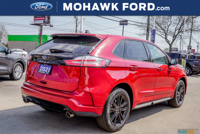 2021 Ford Edge ST LINE Rapid Red, 2.0L EcoBoost® Engine | Mohawk Ford Sales