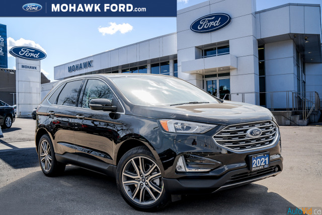 2021 Ford Edge Titanium Agate Black, 2.0L EcoBoost® Engine | Mohawk ...