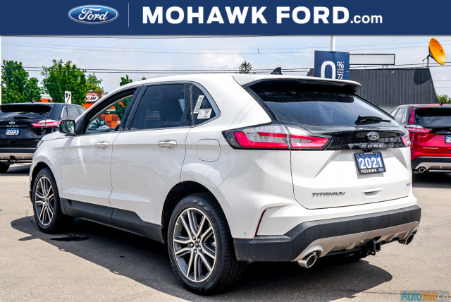 2021 Ford Edge Titanium Star White, 2.0L EcoBoost® Engine | Mohawk Ford ...